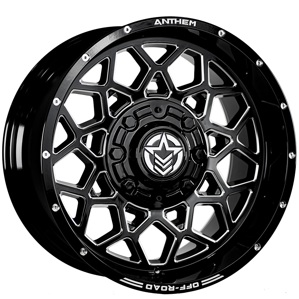 Anthem Off-Road A814178550050D 17x8.5 Satin Black Wheel Anthem Rogue ...