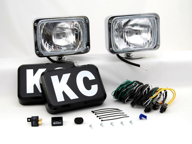 KC HiLiTES 242 6x9 Chrome 100w Driving Light System | Autoplicity
