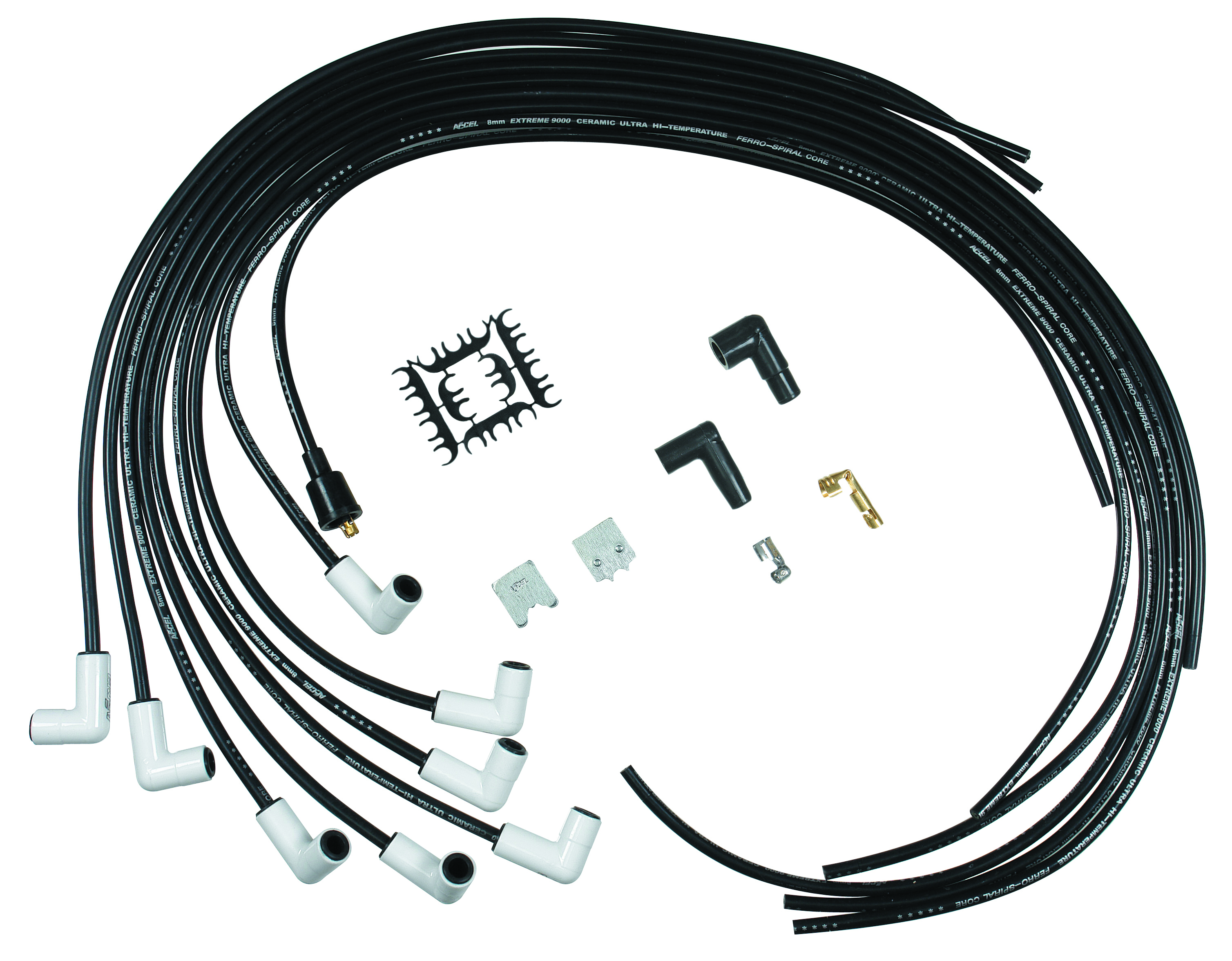 Accel 9001C Extreme 9000 Ceramic Boot Spark Plug Wire Set | Autoplicity Accel 9001C Extreme 9000 Ceramic Boot Spark Plug Wire Set | Autoplicity