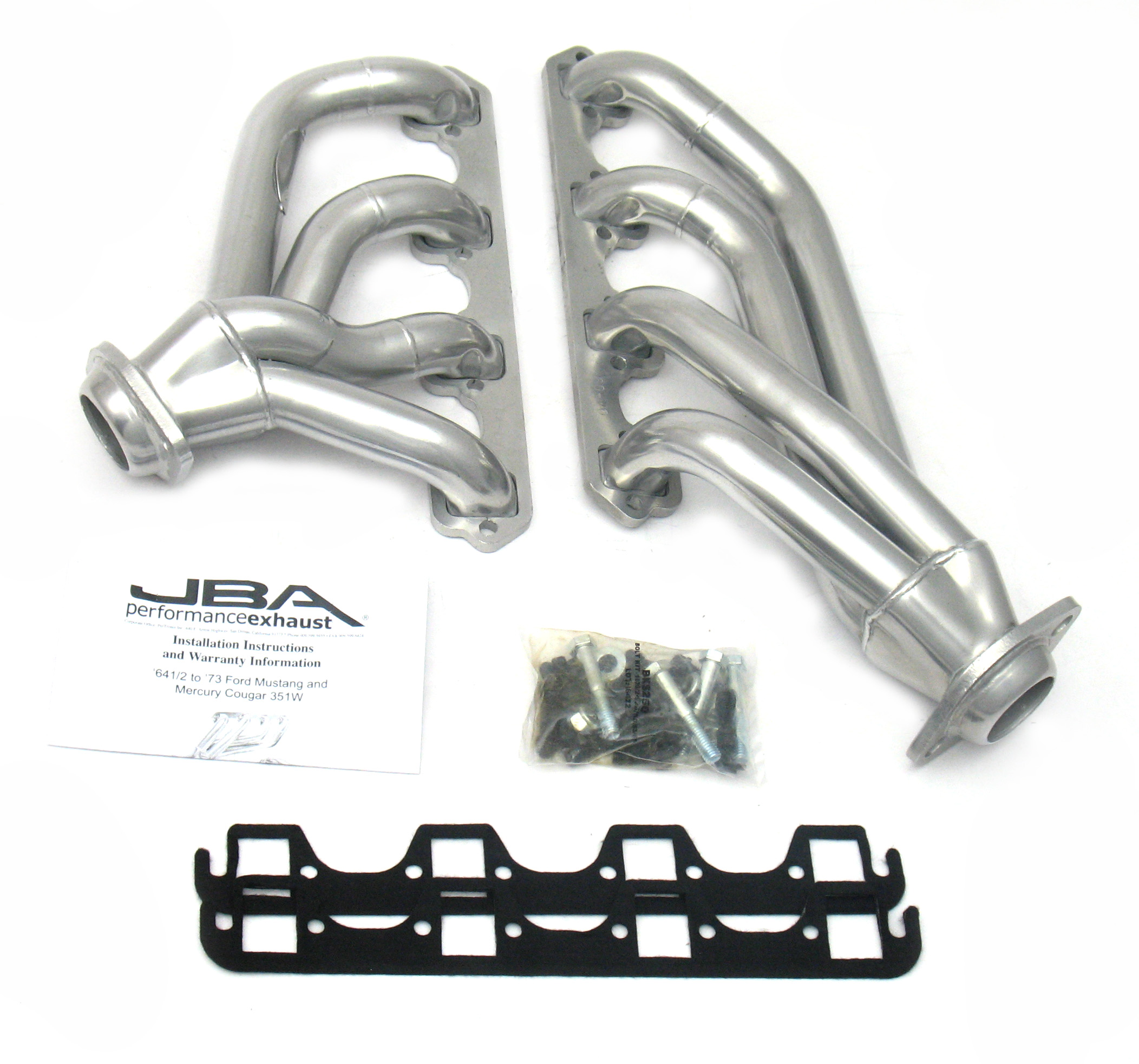 JBA Racing Headers 1653SJS 65-73 Mustang 351w Sil Cer | Autoplicity