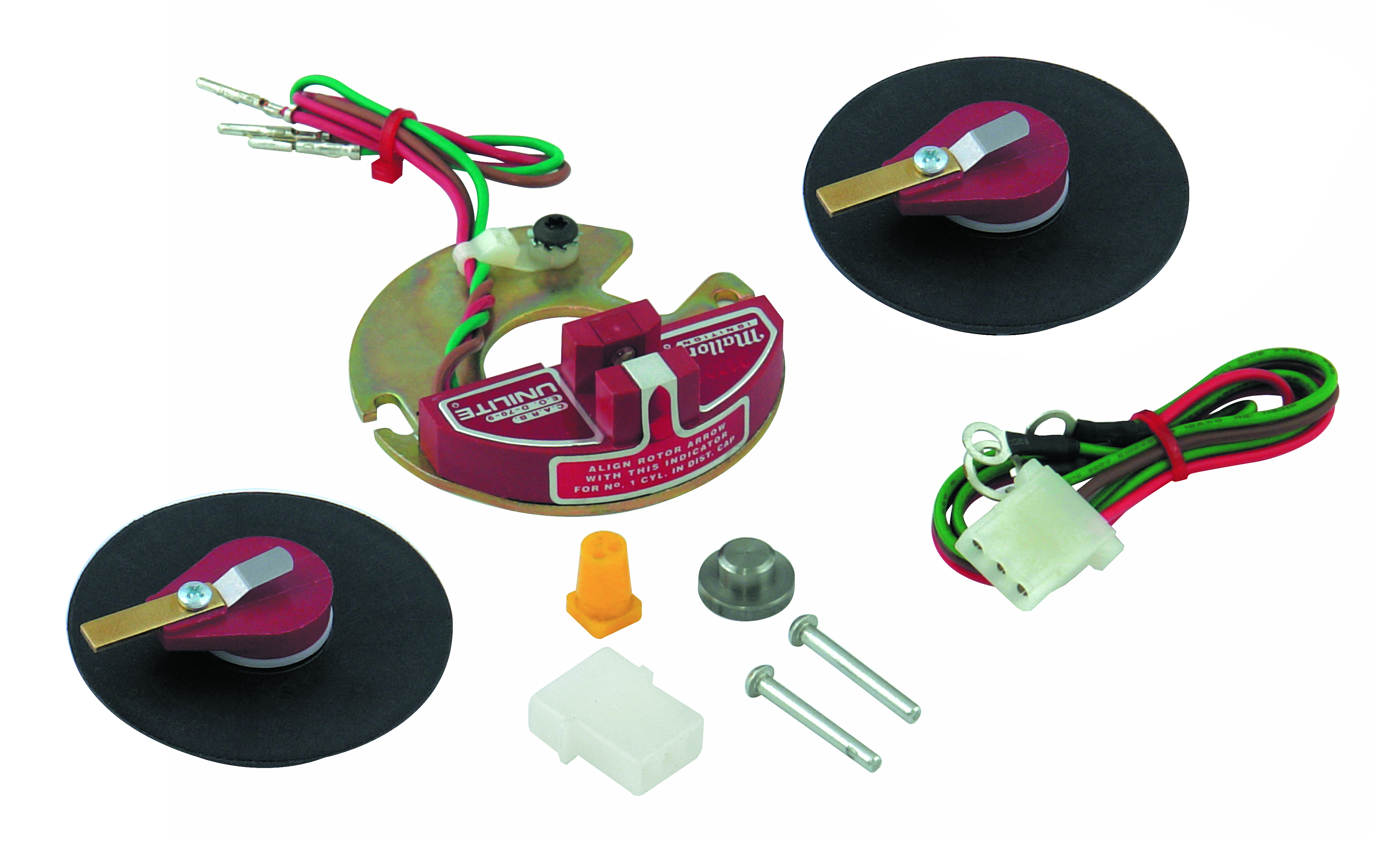 Mallory Ignition 559 Kit; Unil Conv 8cyl Flat Cap | Autoplicity