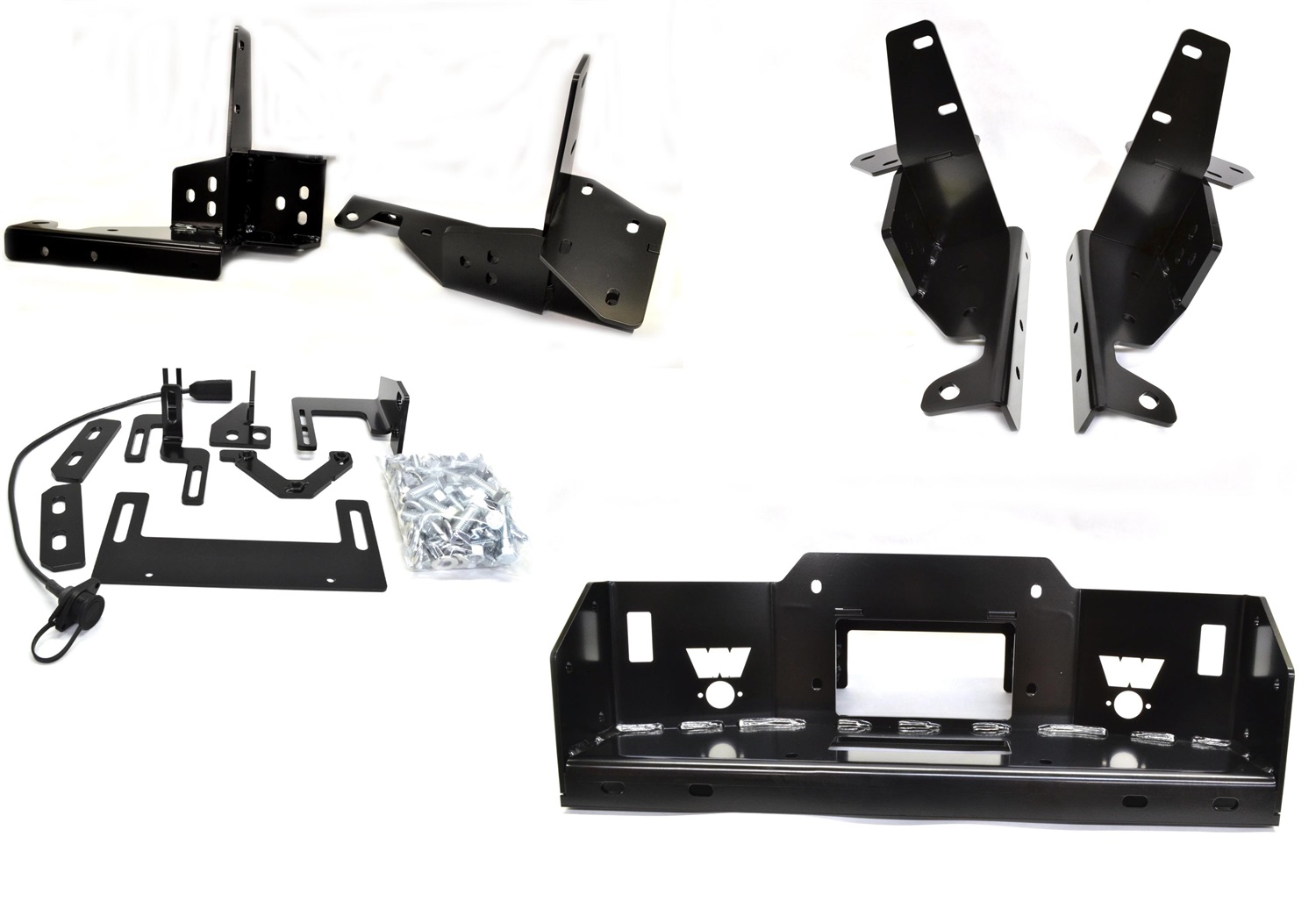 Warn 84515 16.5ti M15 And M12 Winches Fixed Mount Powder Coated Black ...