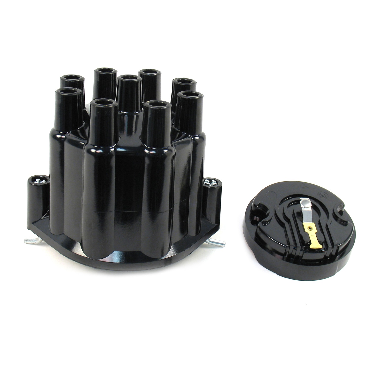 Pertronix D600702 Cap & Rotor Chevy Cast, Black | Autoplicity