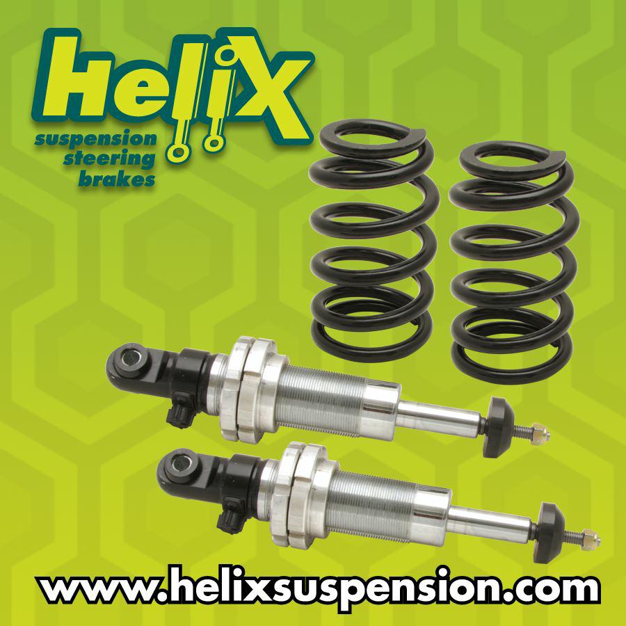 Helix 262287 Mustang Ii Adjustable Coil-Over Front Shock Kit With ...