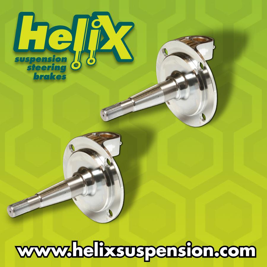 Helix 412545 1928 - 1948 Ford Chrome Forged Spindles (pair) | Autoplicity