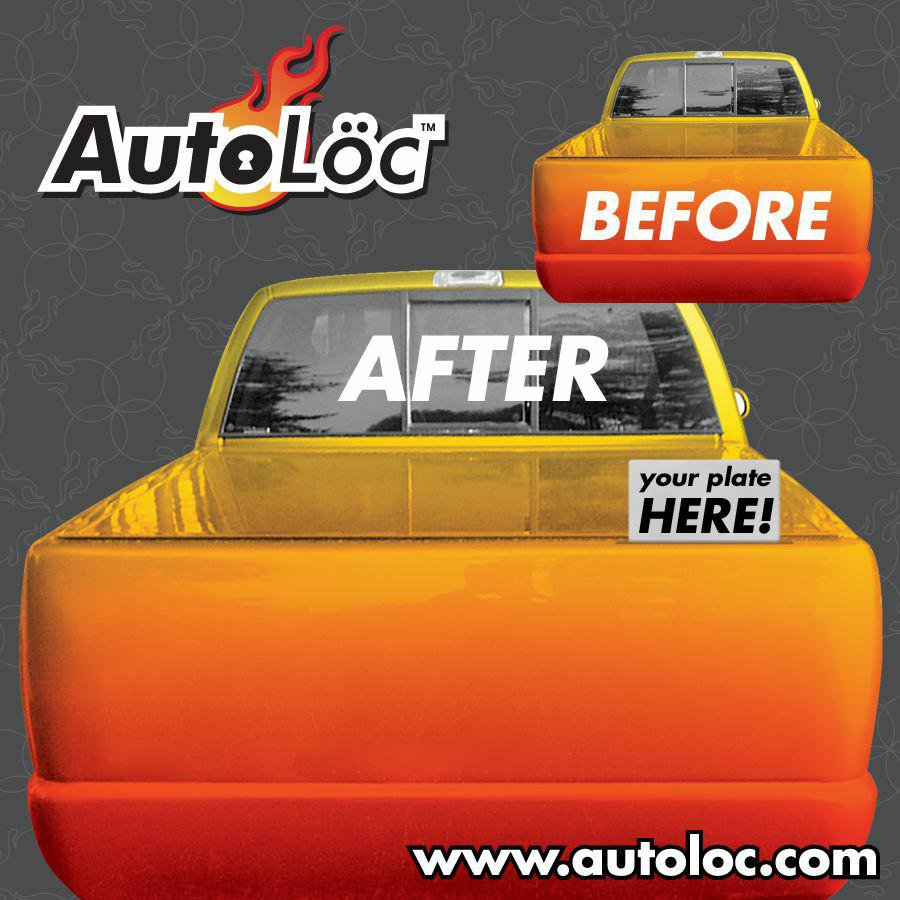 Autoloc 43150 Hidden License Plate Retractor Kit w/ Switch | Autoplicity