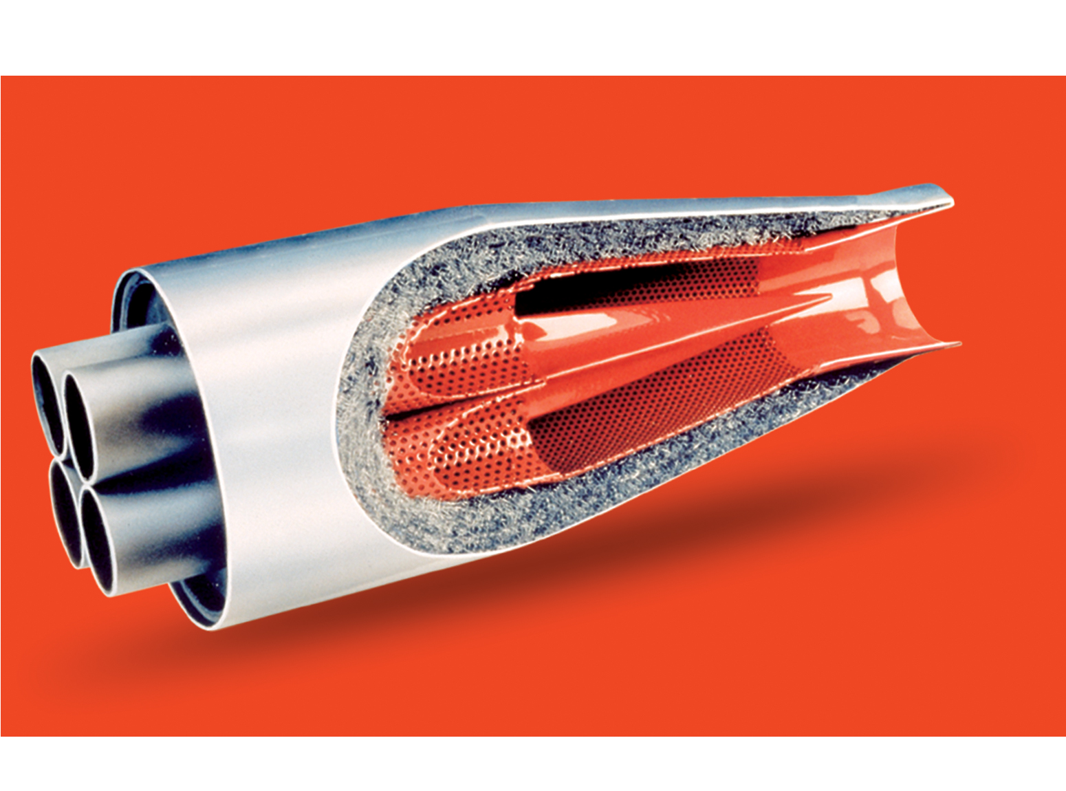 Borla 40977 Xr-1 Stainless Collector Muffler; Center/center; Full ...