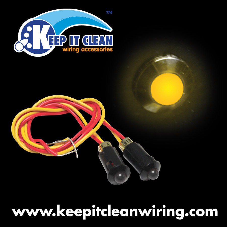 Keep It Clean Wiring 190689 Led Indicator Light - Yellow 12v For Turn ...