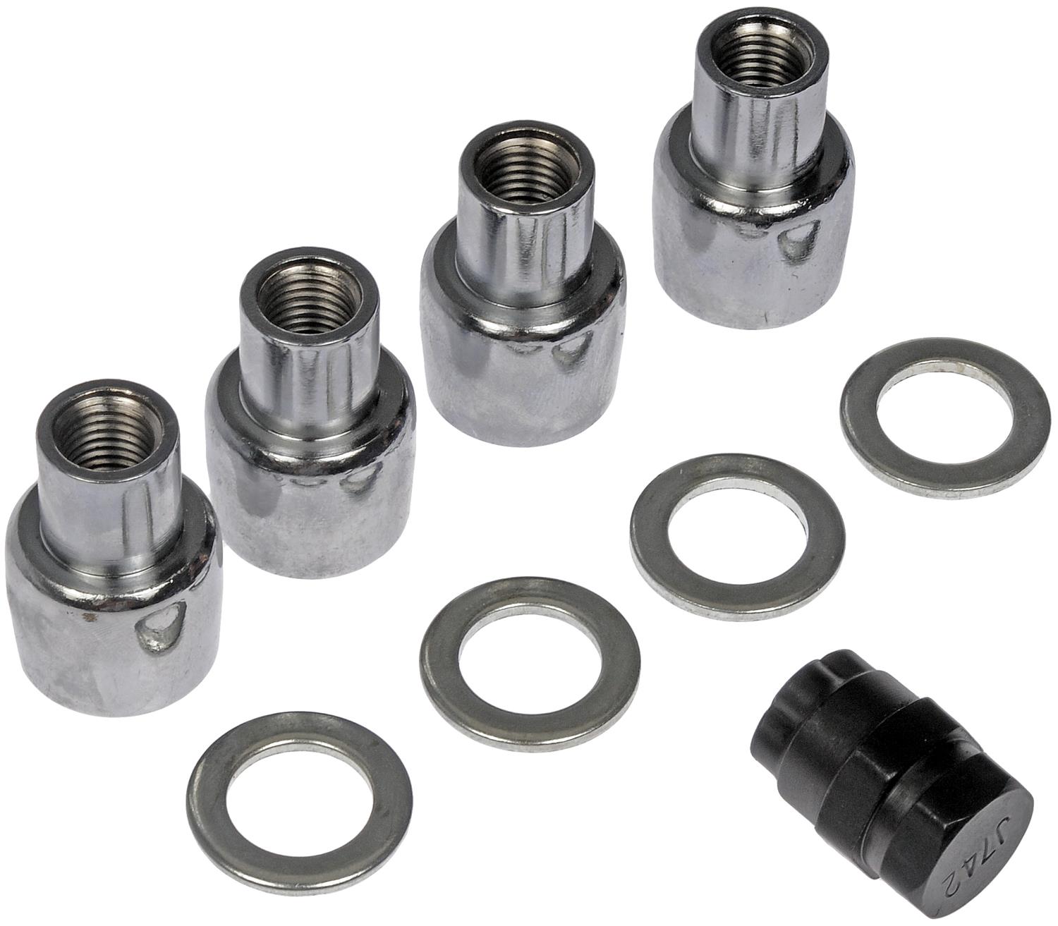 Dorman 711-328 Pack Of 4 Lock Nuts With Key | Autoplicity