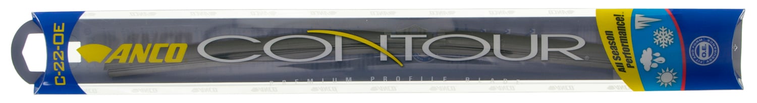 Anco Wiper Blades C22OE Anco C-22-Oe Contour Wiper Blade - 22", (pack ...