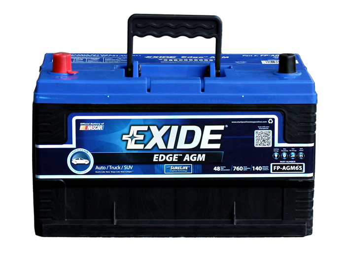 Exide Technologies FPAGM65 Exide Edge Fp-Agm65 Flat Plate Agm Sealed ...