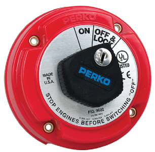 Perko 9602DP PERKO MEDIUM DUTY MAIN BATTERY SWITCH W/ KEY LOCK ...
