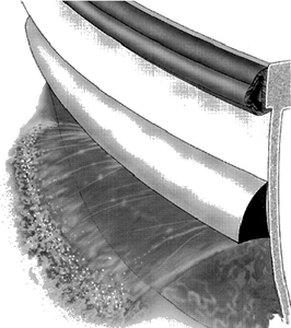 Taco Metals V21-0874WHA18 Rigid Spray Rail White 18' | Autoplicity