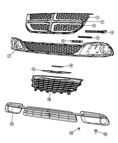 Mopar Performance 68100692AB MOPAR Grille | Autoplicity