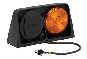 Wesbar 8260001 Dual Ag Light w/Amber/Red/Blank, Includes Left Hand ...