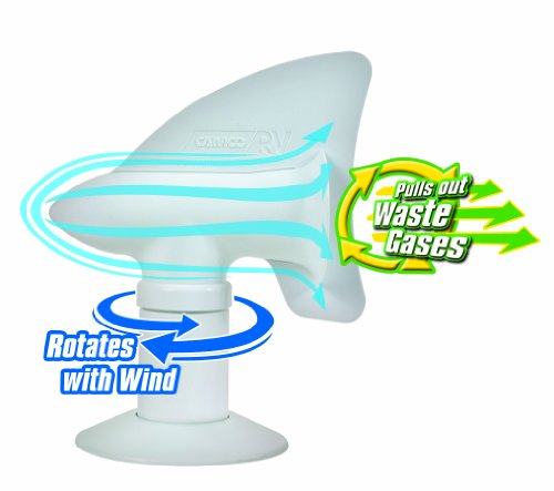 Camco 40595 Cyclone Sewer Vent Cover, White, Pdq | Autoplicity