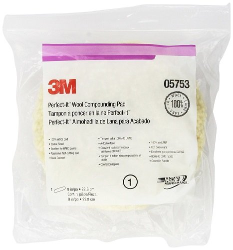 3M 05753 3-M Perfect-It Wool Compound Pad 9" | Autoplicity