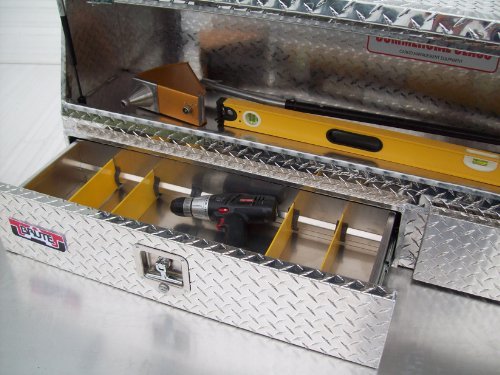 Truck Accessories TBS200-96D-BD Truck Bed Side Rail Tool Box | Autoplicity