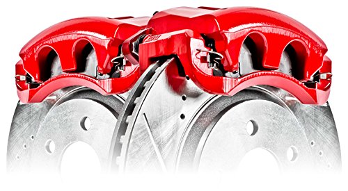 Power Stop Red Powder Coated Calipers | Autoplicity