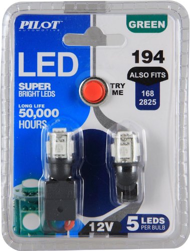 Pilot Automotive IL194G5 194 Led Bulb Green | Autoplicity
