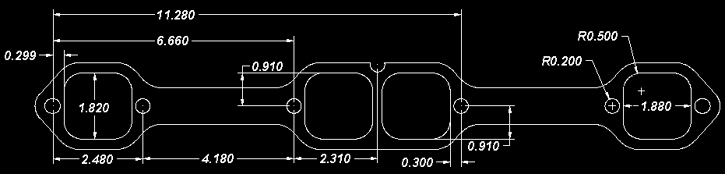 Schoenfeld 0117 18in SBC Header Flange | Autoplicity