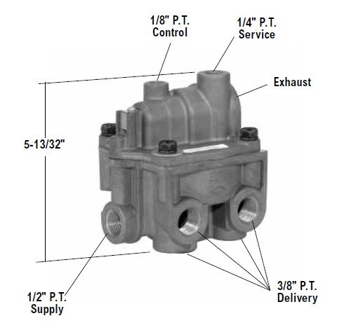 Bendix Brakes 65145N Volvo Truck 3945988 Brake Relay Valve | Autoplicity