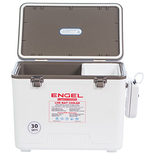 Engel USA ENGLBC30 Hard-Sided Coolers Englb30 Live Bait Cooler 30qt ...