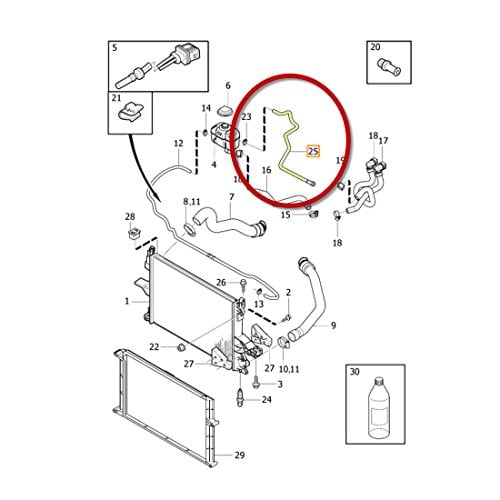 GENUINE VOLVO 31274507 Coolant Breather Hose | Autoplicity