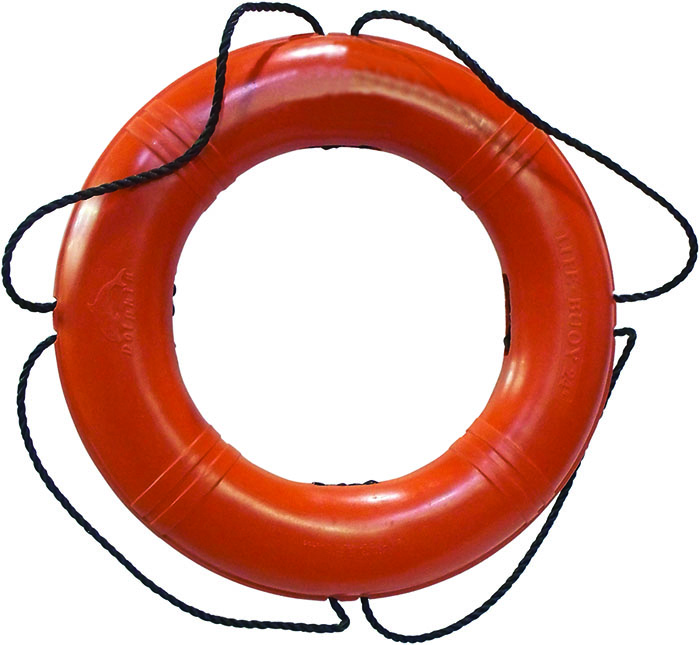 Dock Edge 55-243-F Life Ring Buoy 24in Orange Usa | Autoplicity