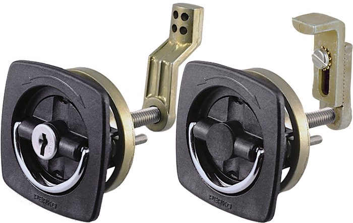 Perko 0931DP2BLK 2-1/2x2-1/2 Black Flush Lock | Autoplicity