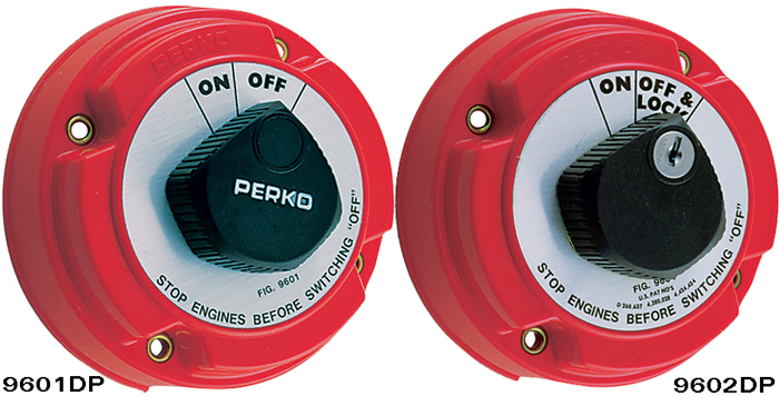 Perko 9602DP PERKO MEDIUM DUTY MAIN BATTERY SWITCH W/ KEY LOCK ...