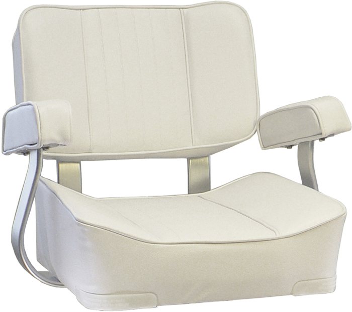 Springfield Marine 1040002 Deluxe Captain'S Chair-Whit | Autoplicity