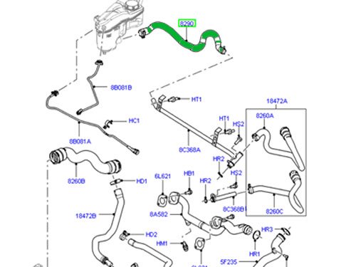 Genuine Land Rover LR000933 Radiator Hose | Autoplicity
