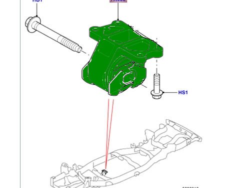 Genuine Land Rover LR091364 Genuinetransmission Mount Range Rover Sport ...