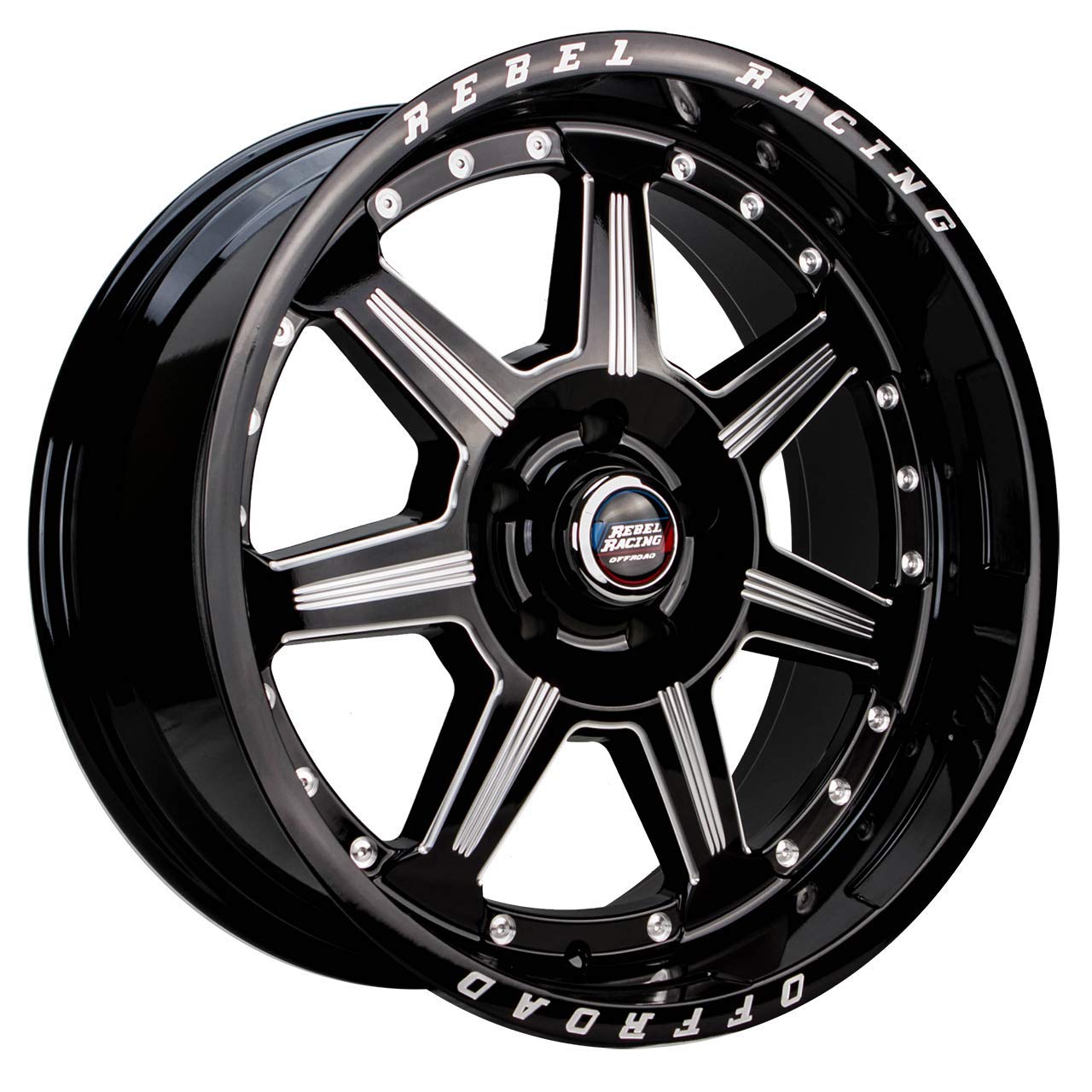 Rebel Racing Offroad 102-0907312N-BM Phantom Rim 20x9 5x127 Offset -12 ...