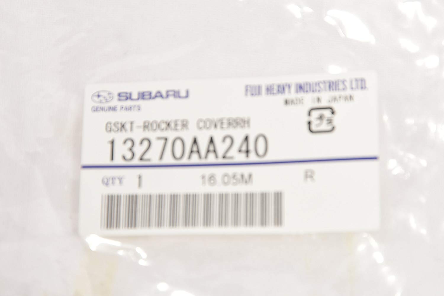 Subaru 13270AA240 Genuine Gasket Rocker Cover, Right, 1 Pack | Autoplicity
