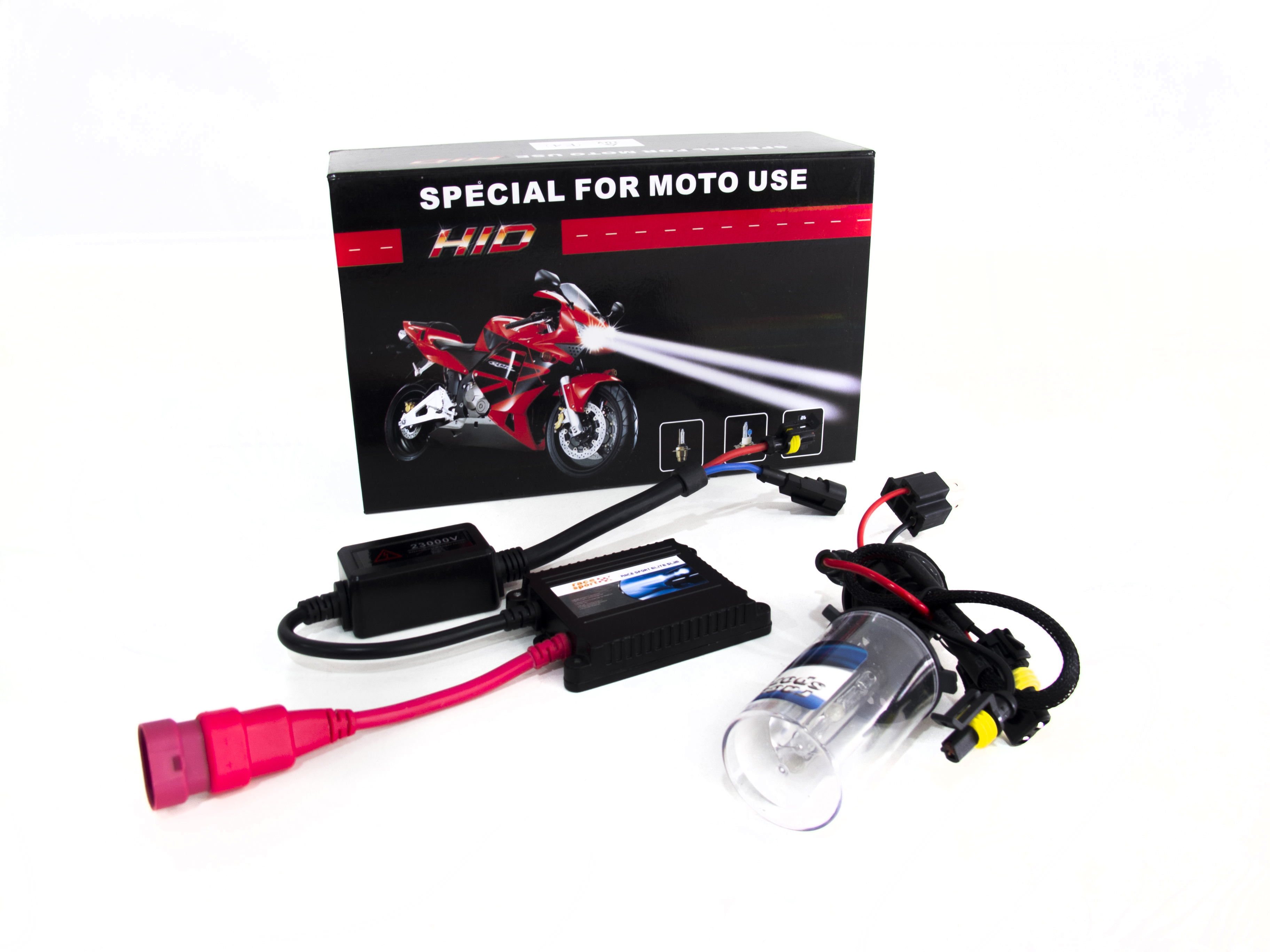 Race Sport RS-H1-6K-MOTO Headlight Conversion Kit | Autoplicity