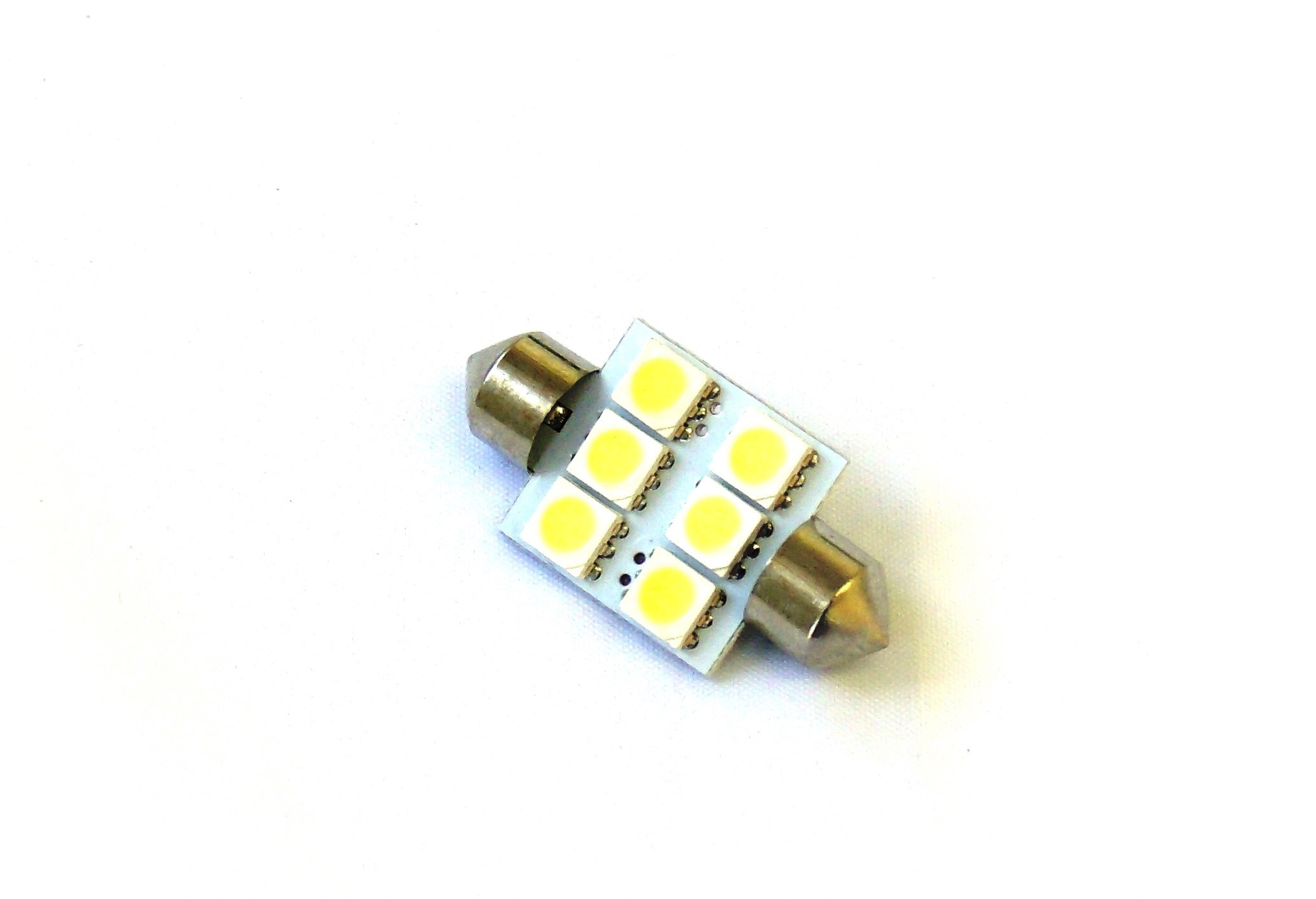Race Sport RS-36MM-B-5050 36mm 5050 Led 6 Chip Bulbs (blue) (individual ...