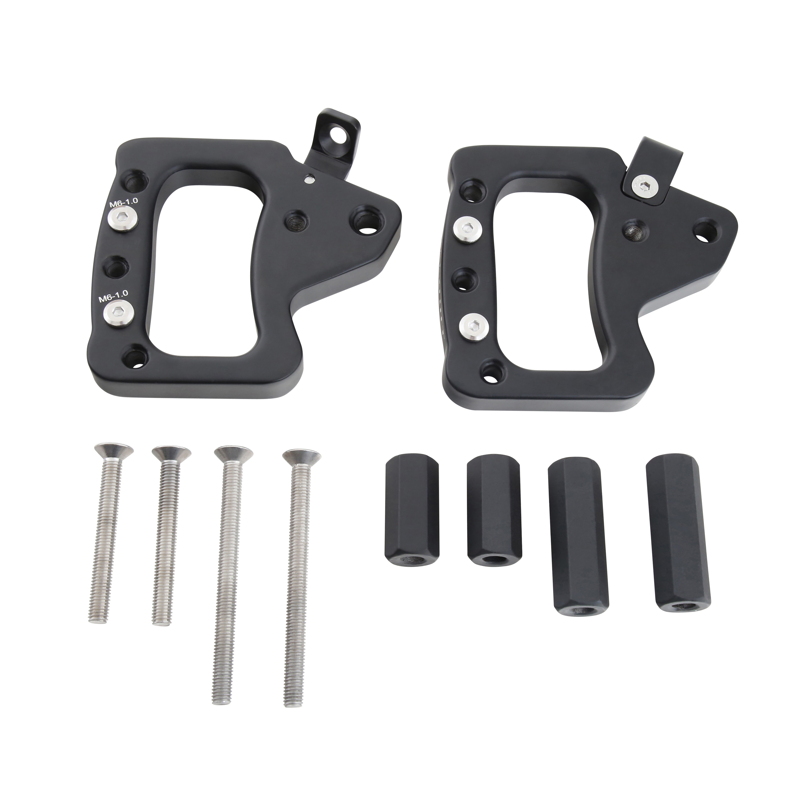 Smittybilt 76931 Front Aluminum Grab Handle Pair - Black (07-18 JK/JKU ...