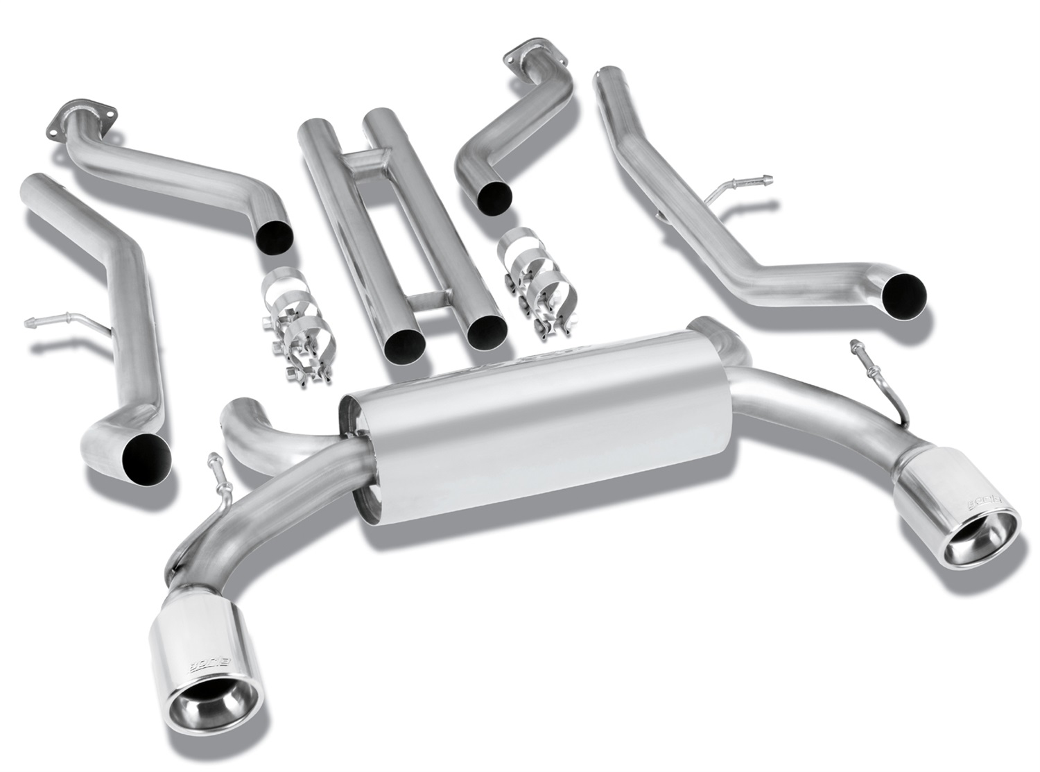 Borla 140313 S-Type Cat-Back Exhaust System; 2.25 In.; Incl. Connecting ...