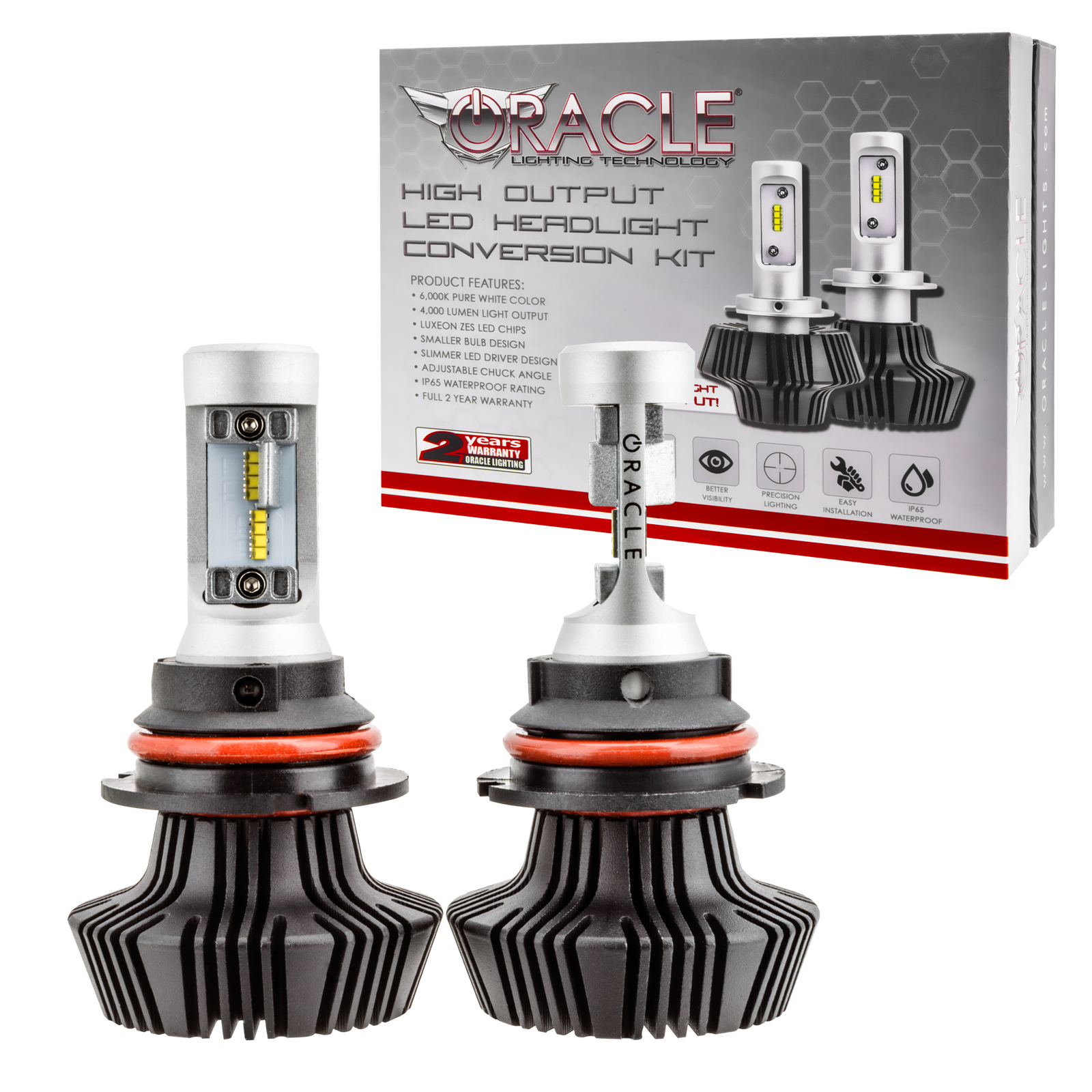 Oracle Lighting 5241001 9007 4,000+ Lumen Led Headlight Bulbs, Pair ...
