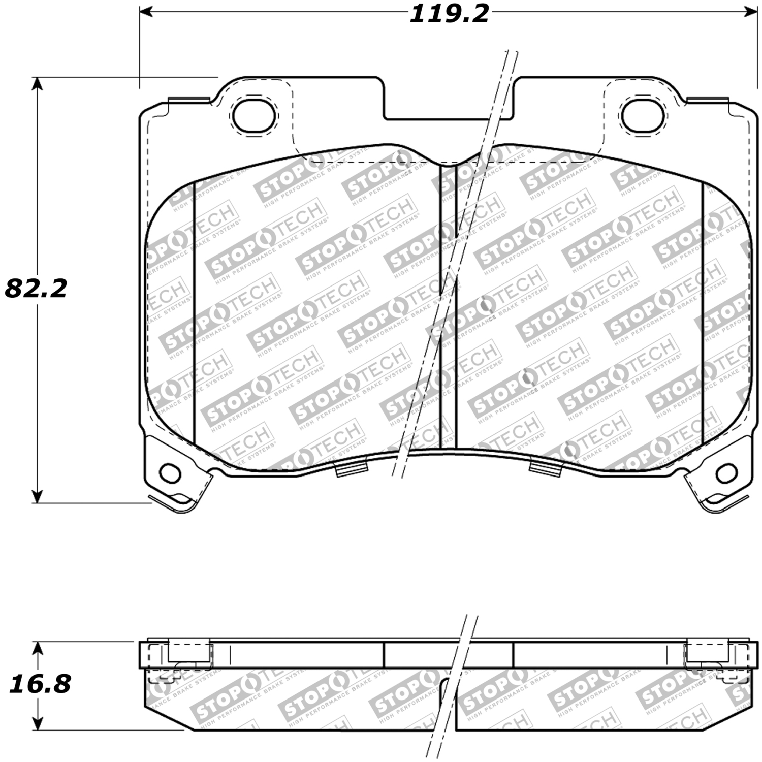 StopTech 309.06290 Stoptech Sport Brake Pads With Shims And Hardware ...