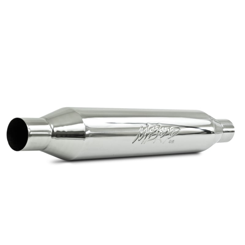 MBRP R1015 Exhaust Resonator 2.25 Inch Inlet/Outlet 22 Inch Body 26 ...