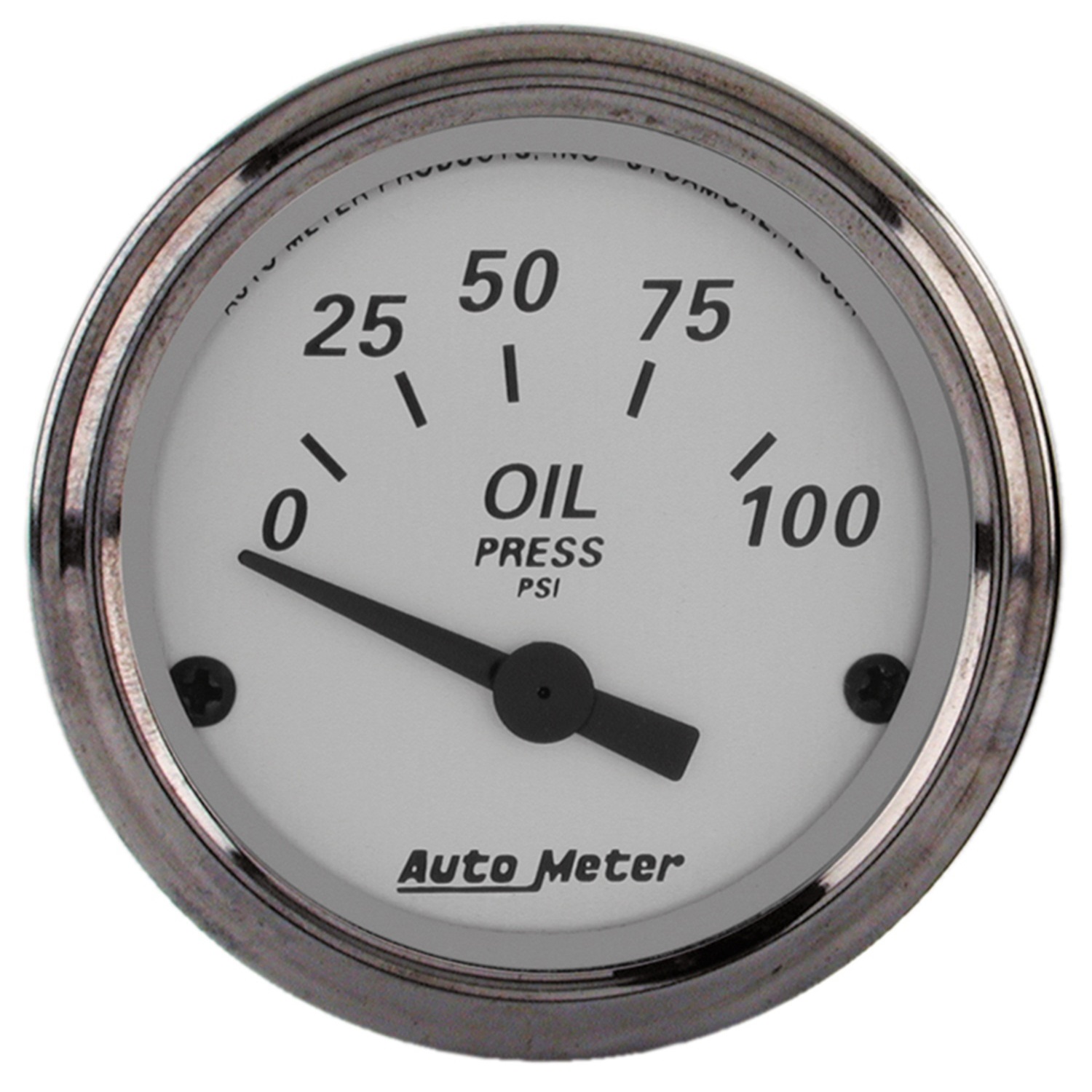 Auto Meter 1928 2-1/16" Oil Pressure, 0-100 Psi, American Platinum ...