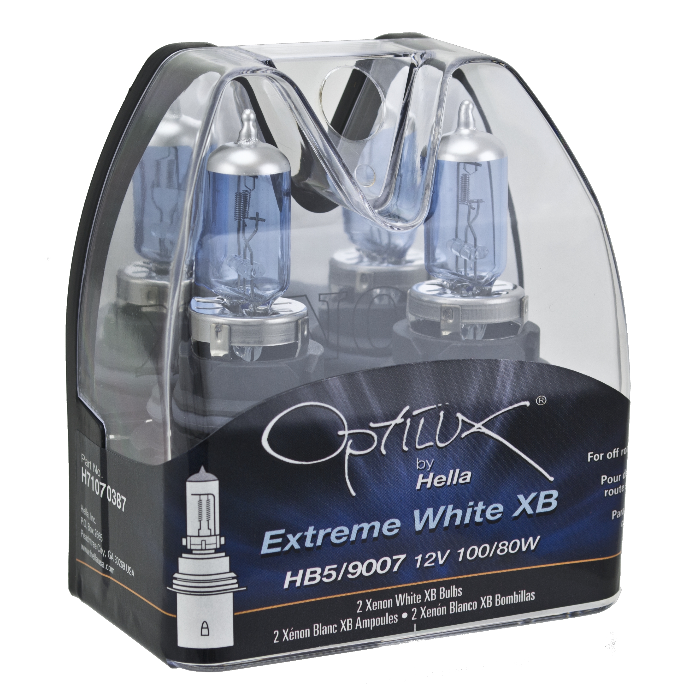 Hella H71070387 Optilux HB5 9007 Xenon Bulb 12V 100/80W | Autoplicity