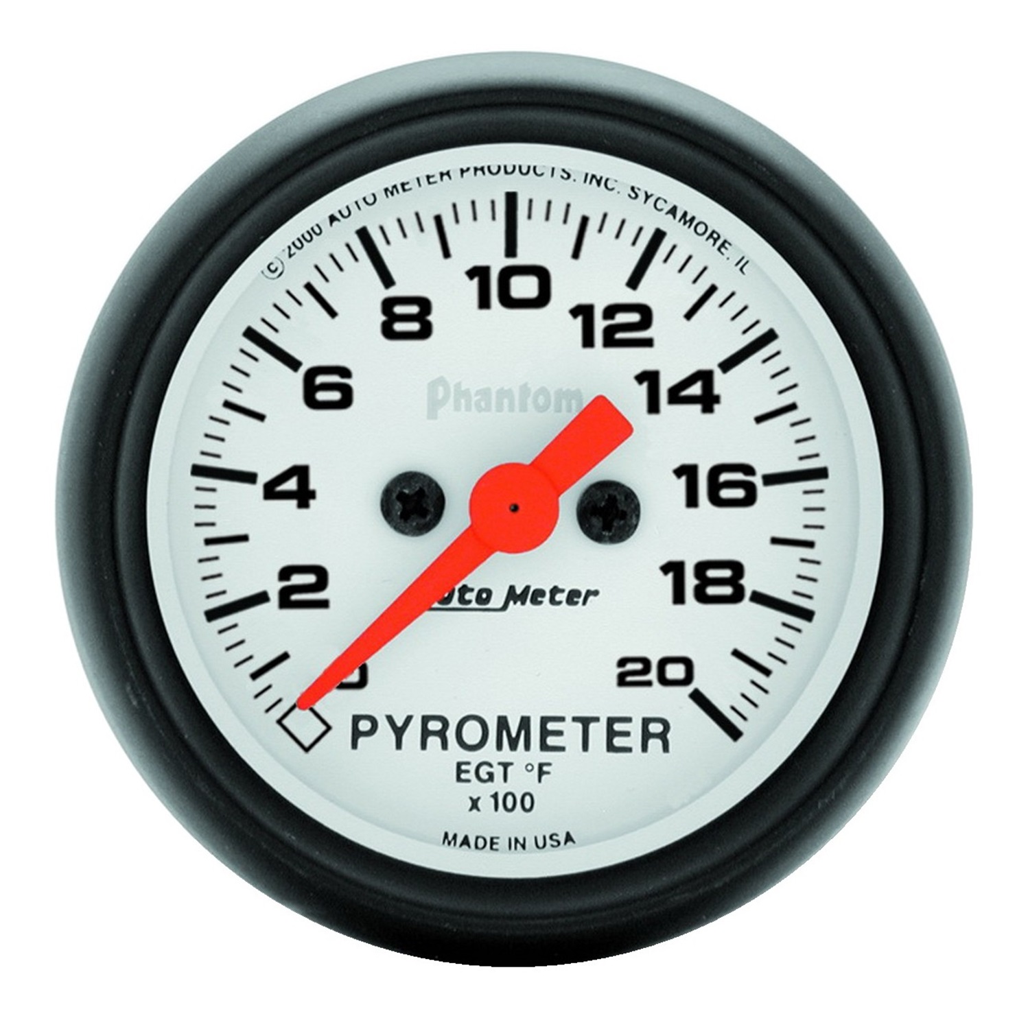 Auto Meter 5745 2-1/16" Pyrometer, 0-2000 °f, Phantom | Autoplicity