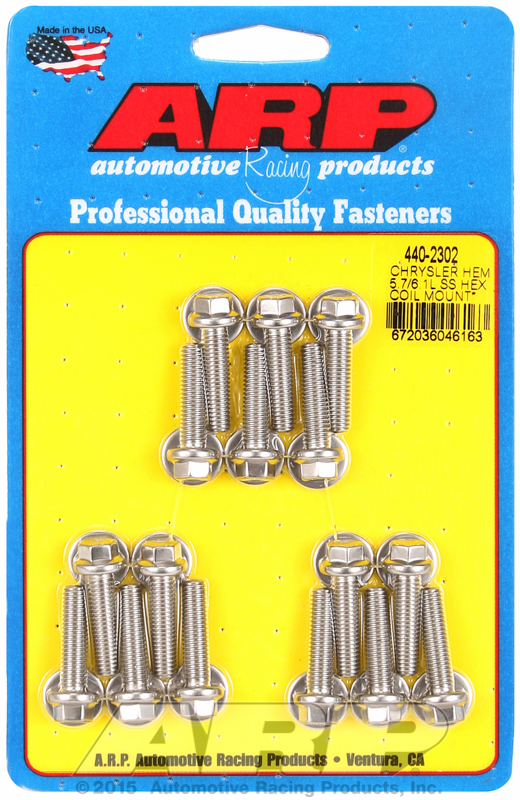 ARP 440-2302 Coil Bracket Bolt Kit 6pt Mopar 5.7/6.1l Hemi | Autoplicity