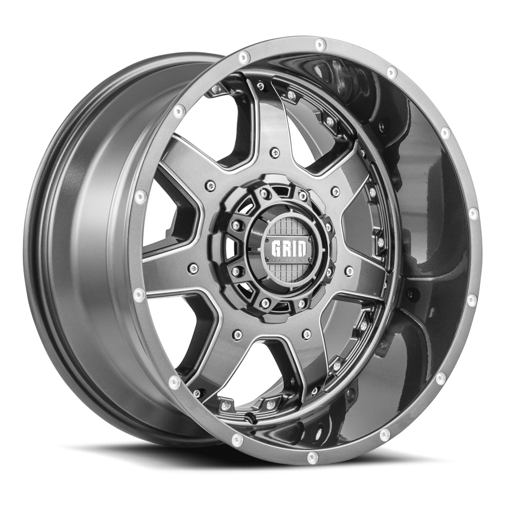 Grid Wheels 1189655G18 Gd01 Custom Wheel For 18x9 Inch Gloss Graphite ...