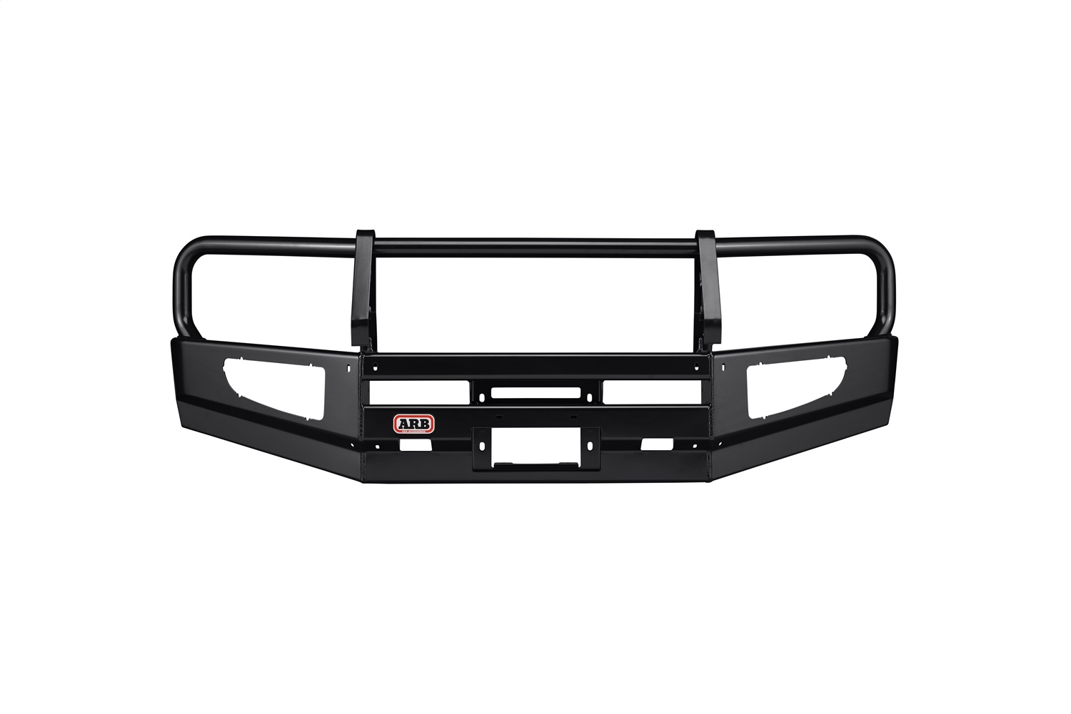 ARB 3421520 Front Deluxe Bull Bar Winch Mount Bumper | Autoplicity