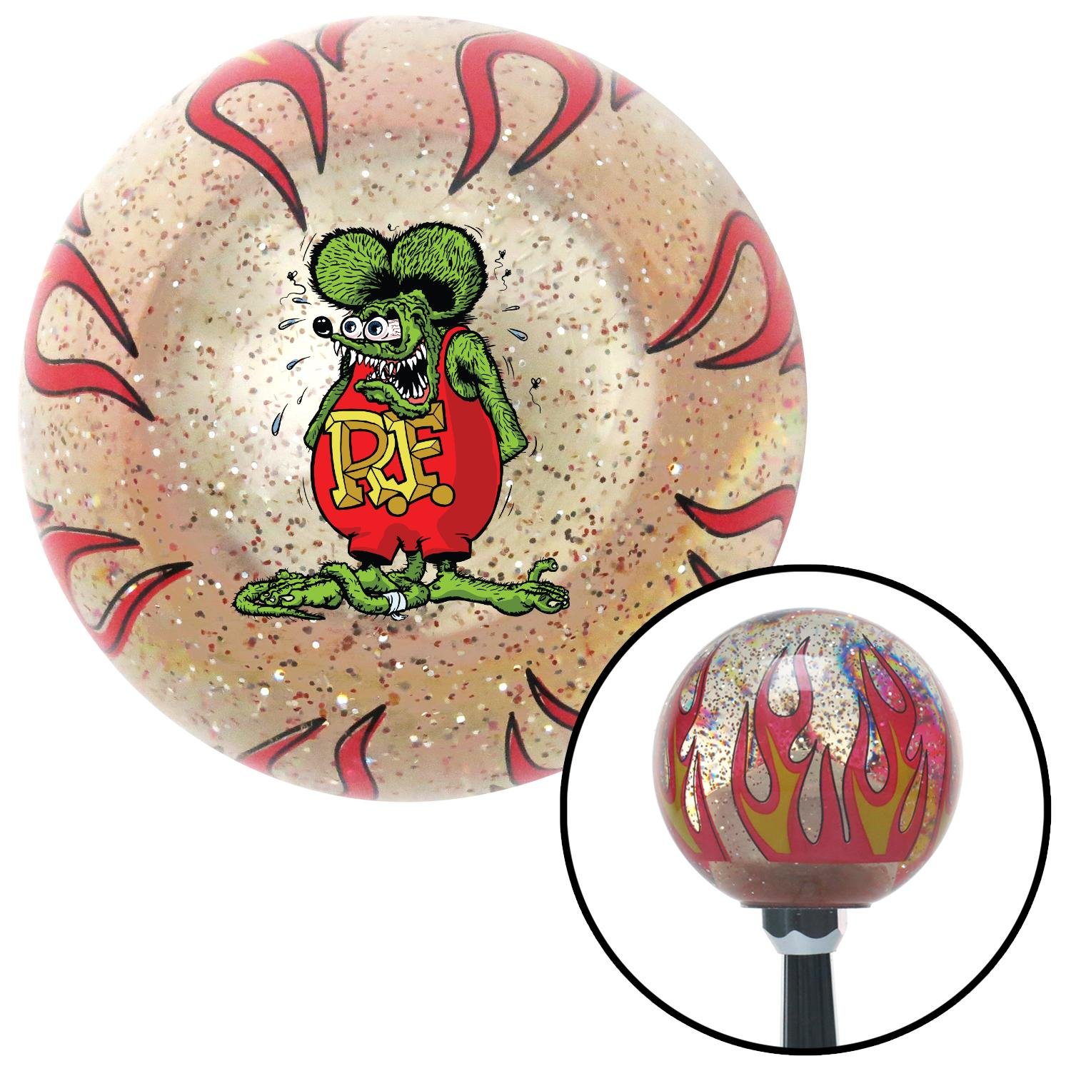 American Shifter Company 327579 Rat Fink Clear Flame Metal Flake Shift ...